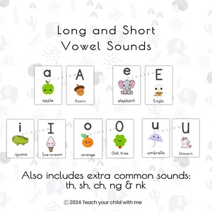Teach Your Child to Read! Kawaii Alphabet Flashcards With Cute Designs ...