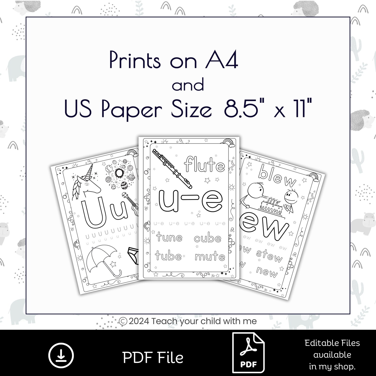 Learn the Alphabet & Phonics Phases 1, 2, 3; Color, Trace, Write! Learn ...