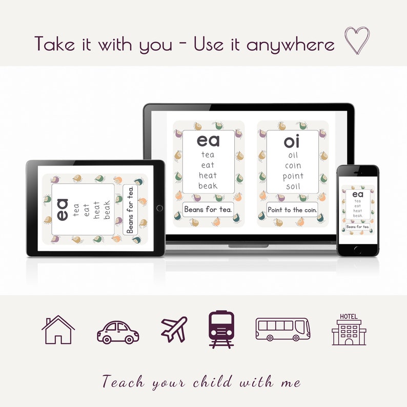 Phonics Phase 3 Flashcards Help Your Child Learn to Read by Practising ...