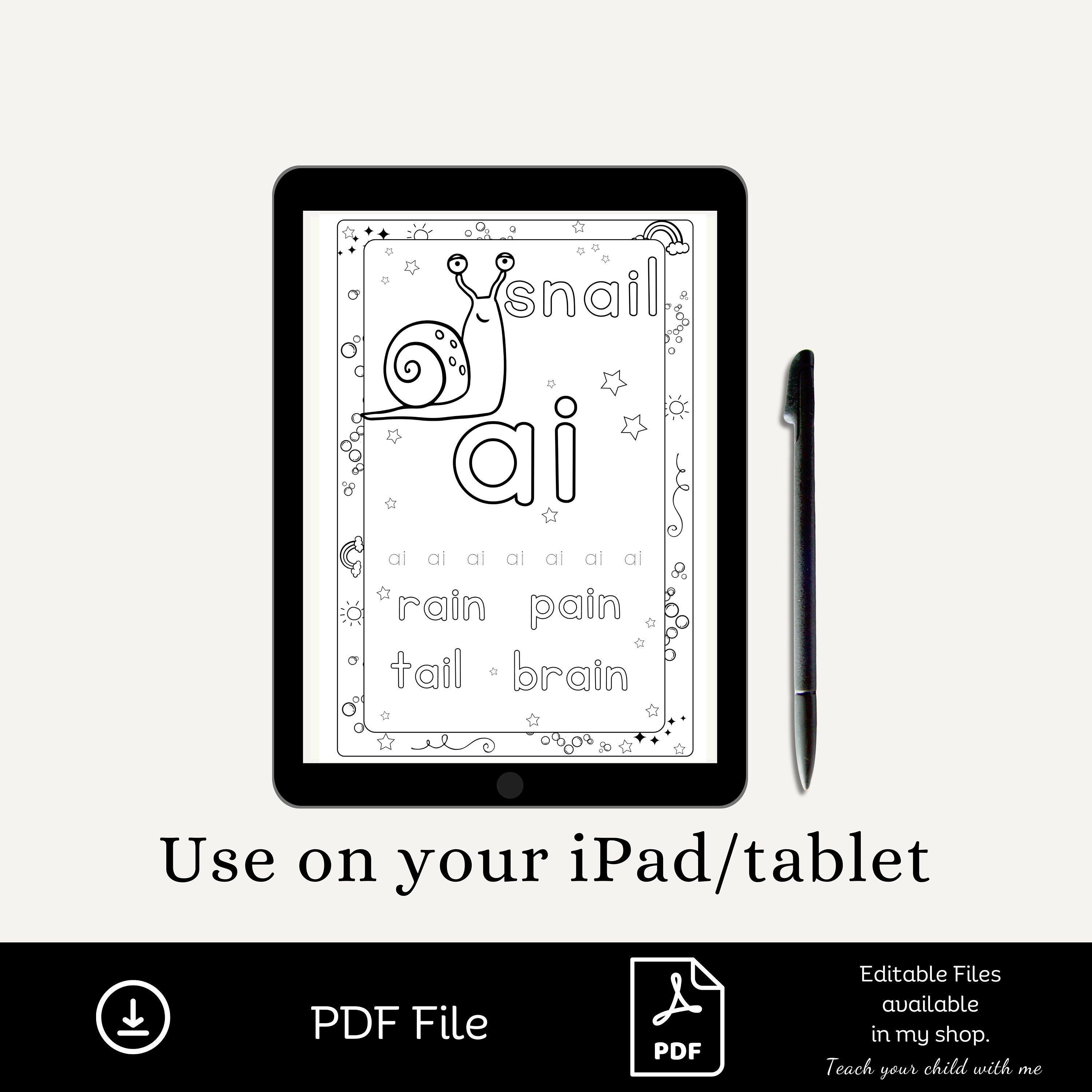 Phonics Phase 3 Colouring, Making Learning to Read Fun Perfect to Boost ...