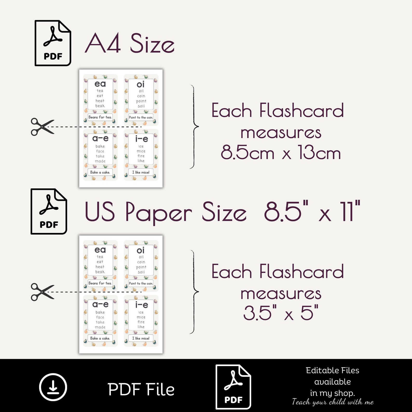 Phonics Phase 3 Flashcards Help Your Child Learn to Read by Practising ...