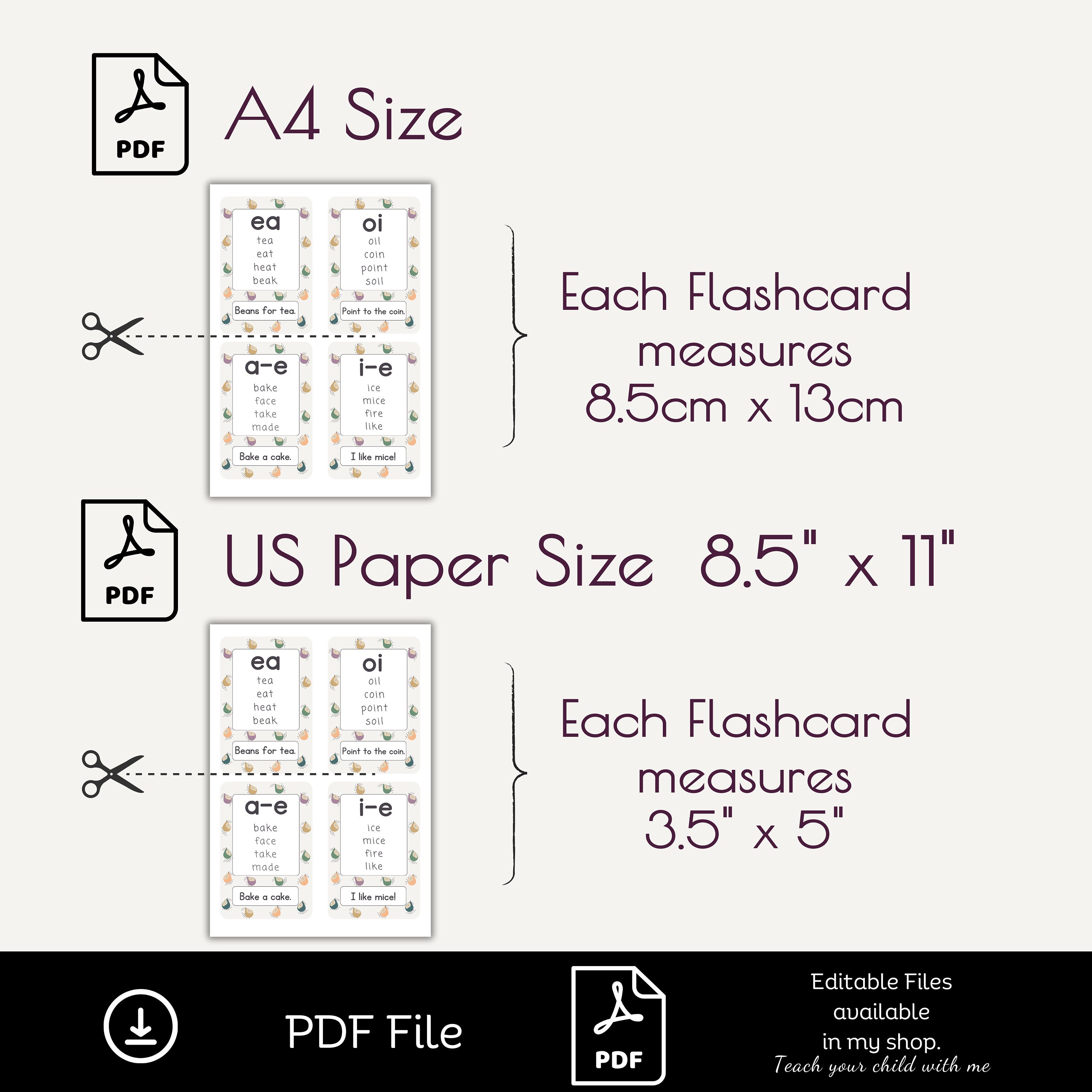 Phonics Phase 3 Flashcards Help Your Child Learn to Read by Practising ...