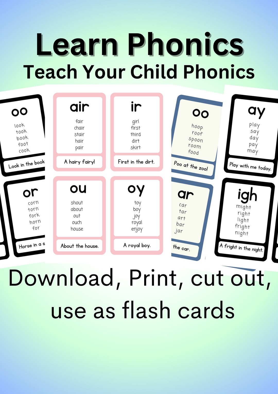 Help Your Child Learn Phonics Phonics Set 2 Sounds Year 1 - Etsy