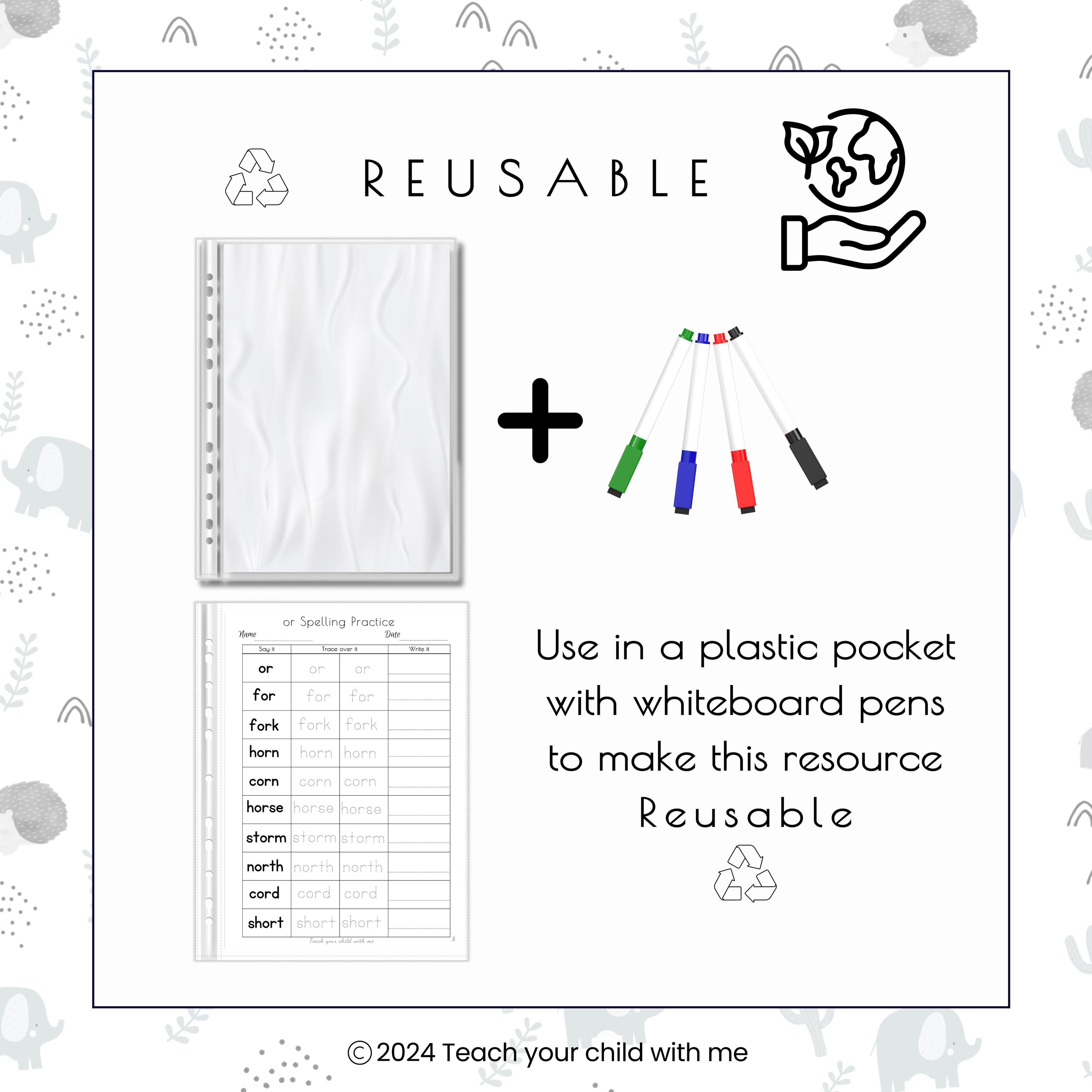 Practice Phonics Reading & Spelling, Help Your Child Learn With Trace ...