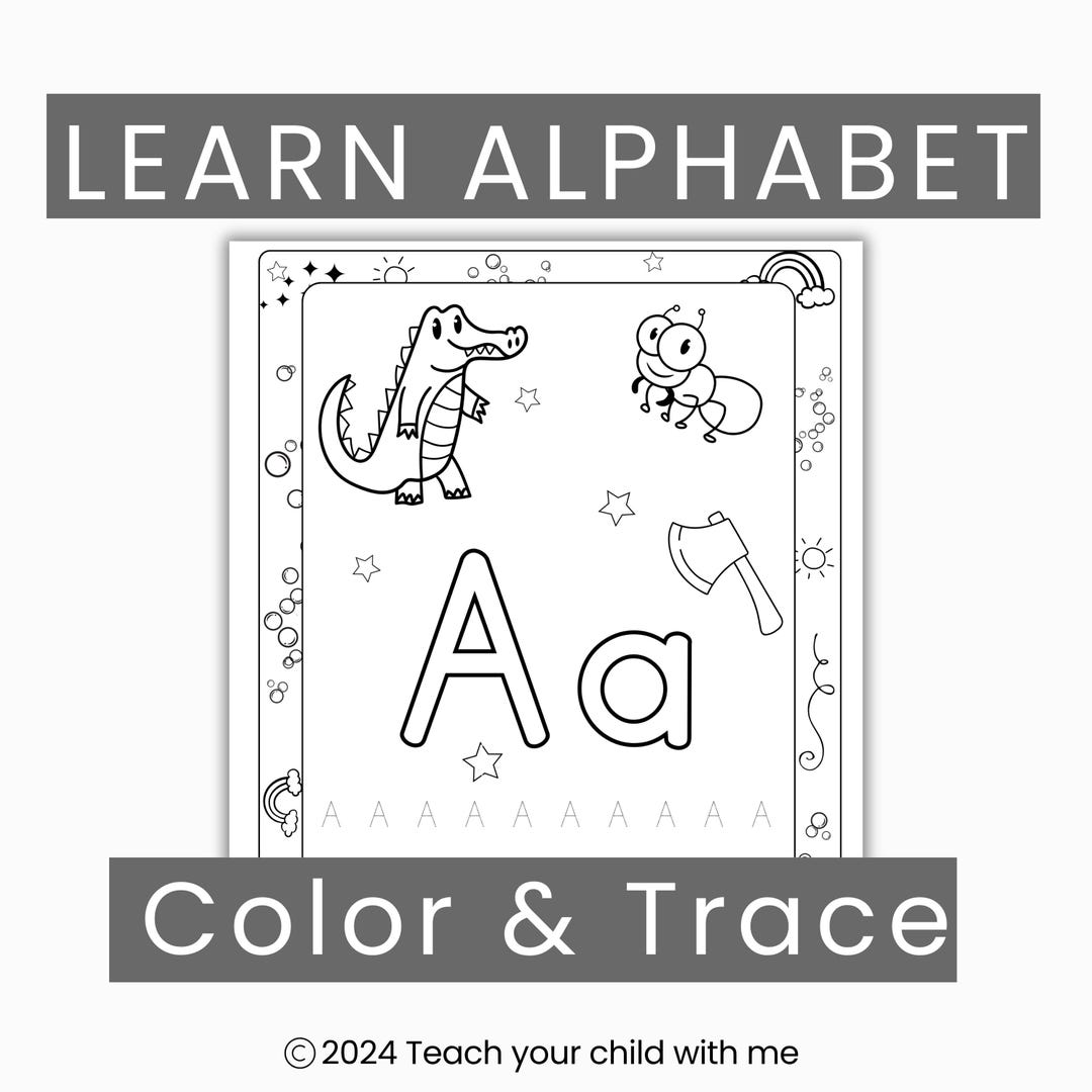 Learn the Alphabet Coloring Pages, First Phonic Sounds, Help Your Child ...