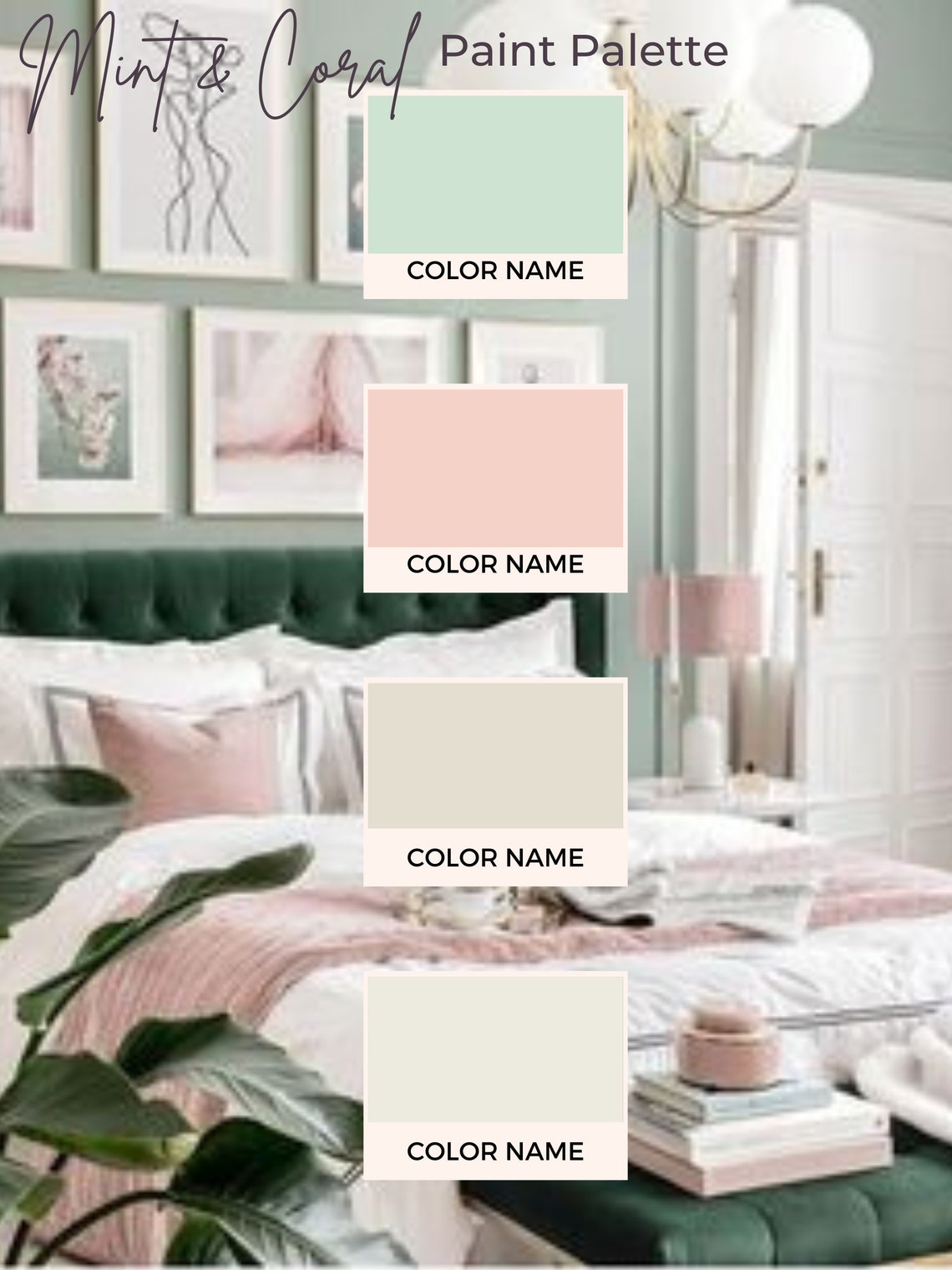 Bedroom Paint Color Mint Green Wall Color Girl Room Color Scheme ...
