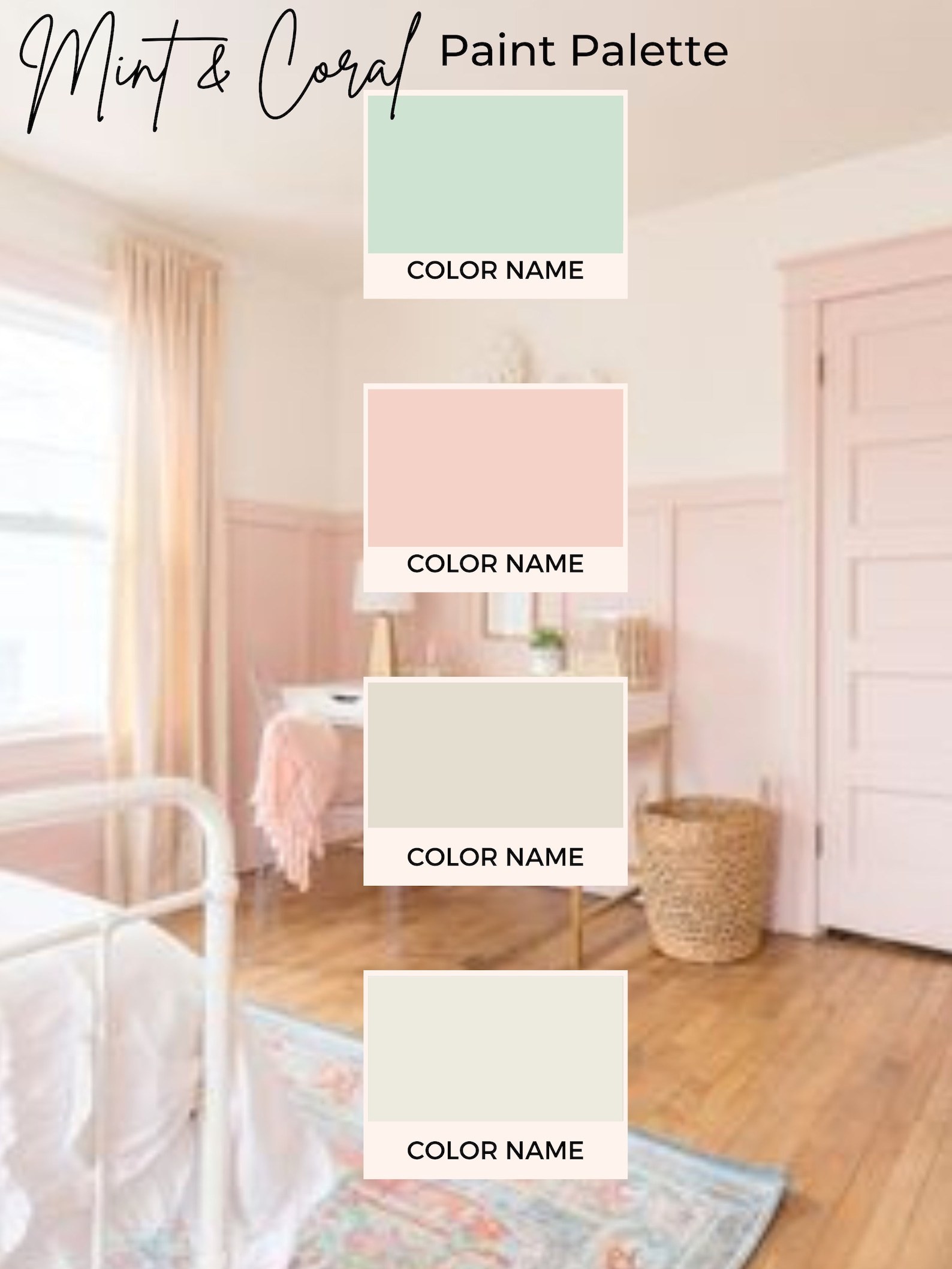 Bedroom Paint Color Mint Green Wall Color Girl Room Color Scheme ...