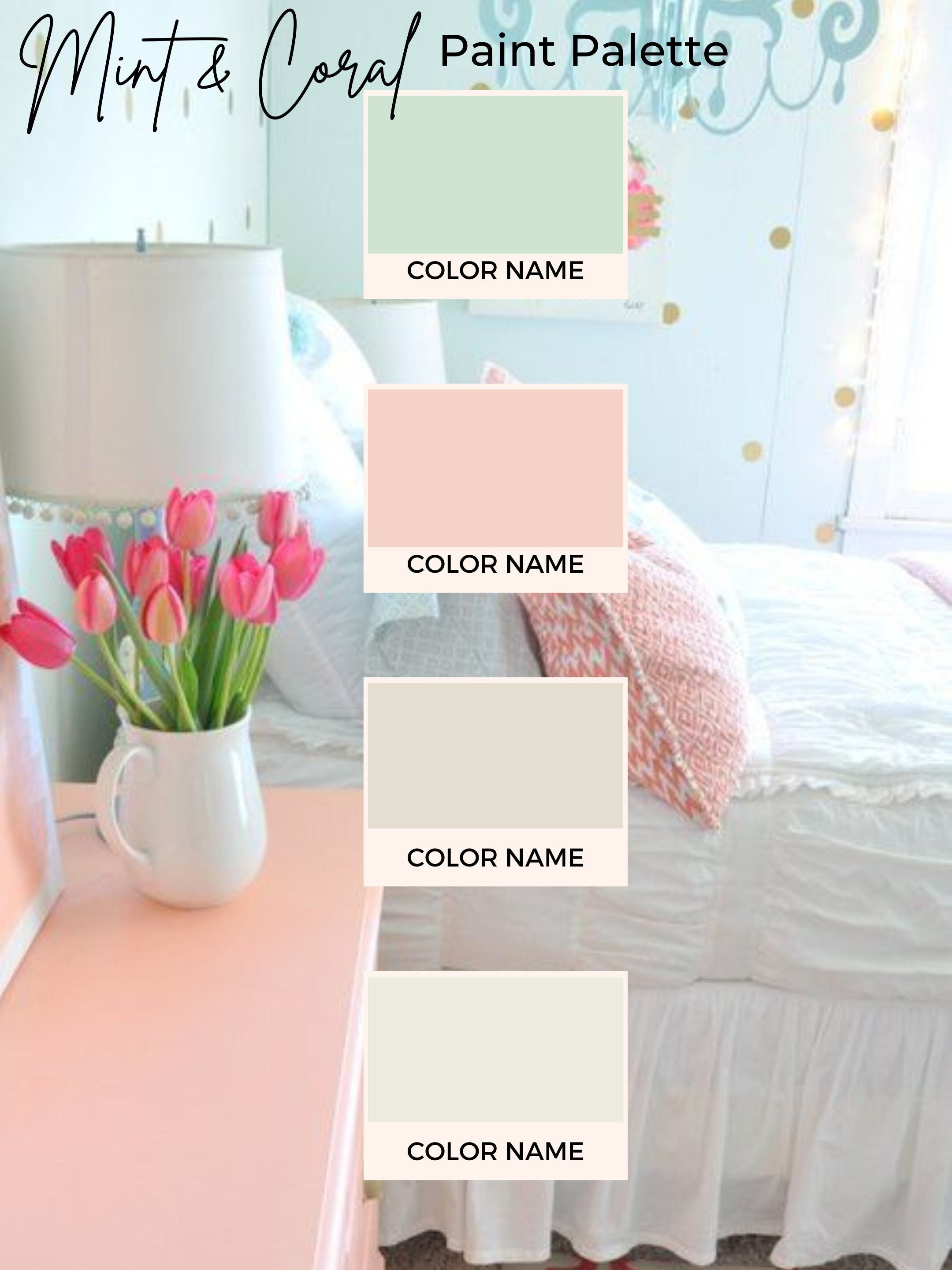 Bedroom Paint Color Mint Green Wall Color Girl Room Color Scheme ...