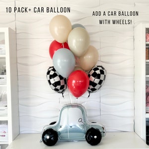 TWO Fast Balloon Tower L TWO Fast Balloons L Race Car Balloons L Race ...