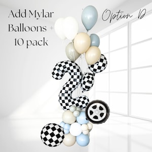 TWO Fast Balloon Tower L TWO Fast Balloons L Race Car Balloons L Race ...