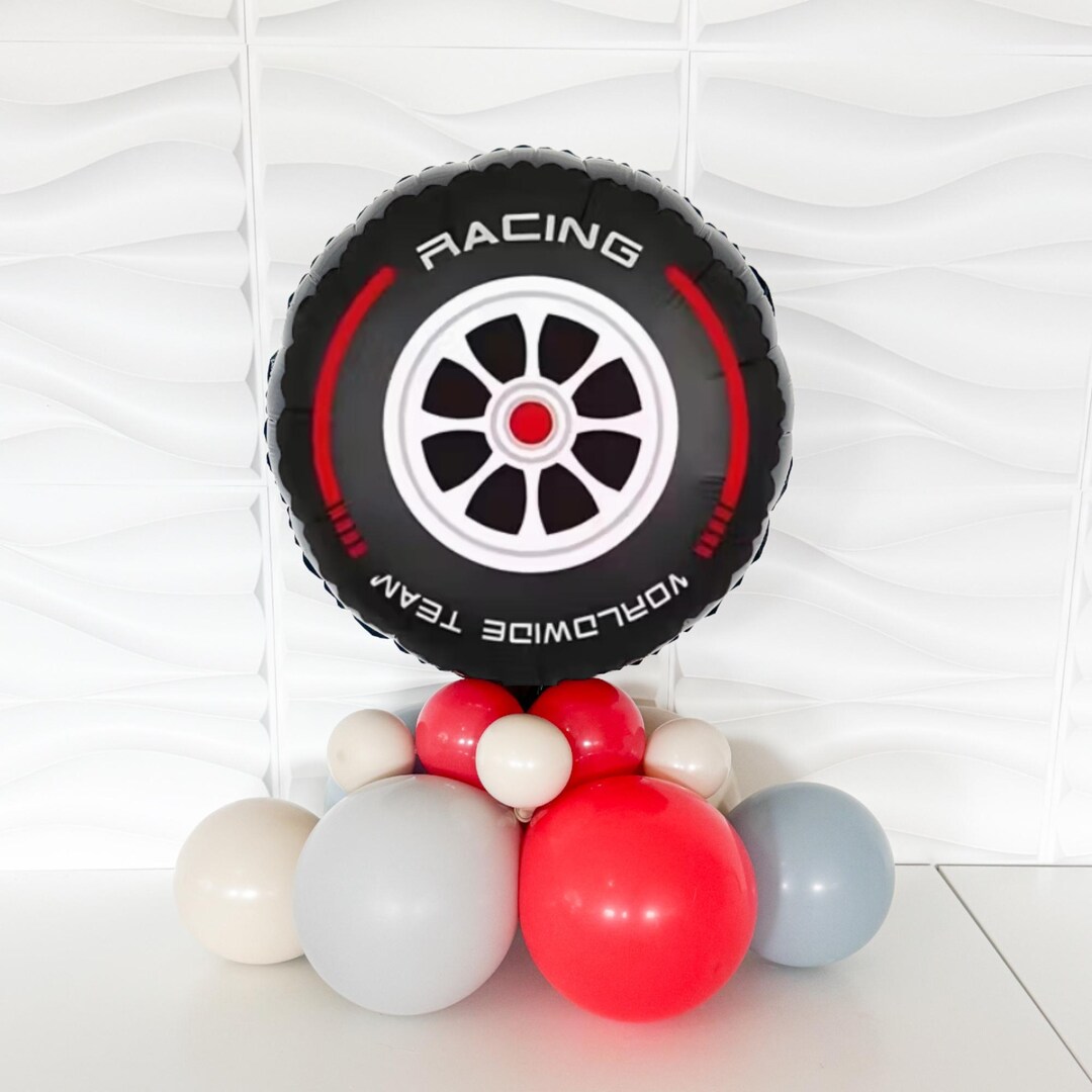 Race Car Birthday Centerpiece-first Lap Balloons -second Lap Around the ...