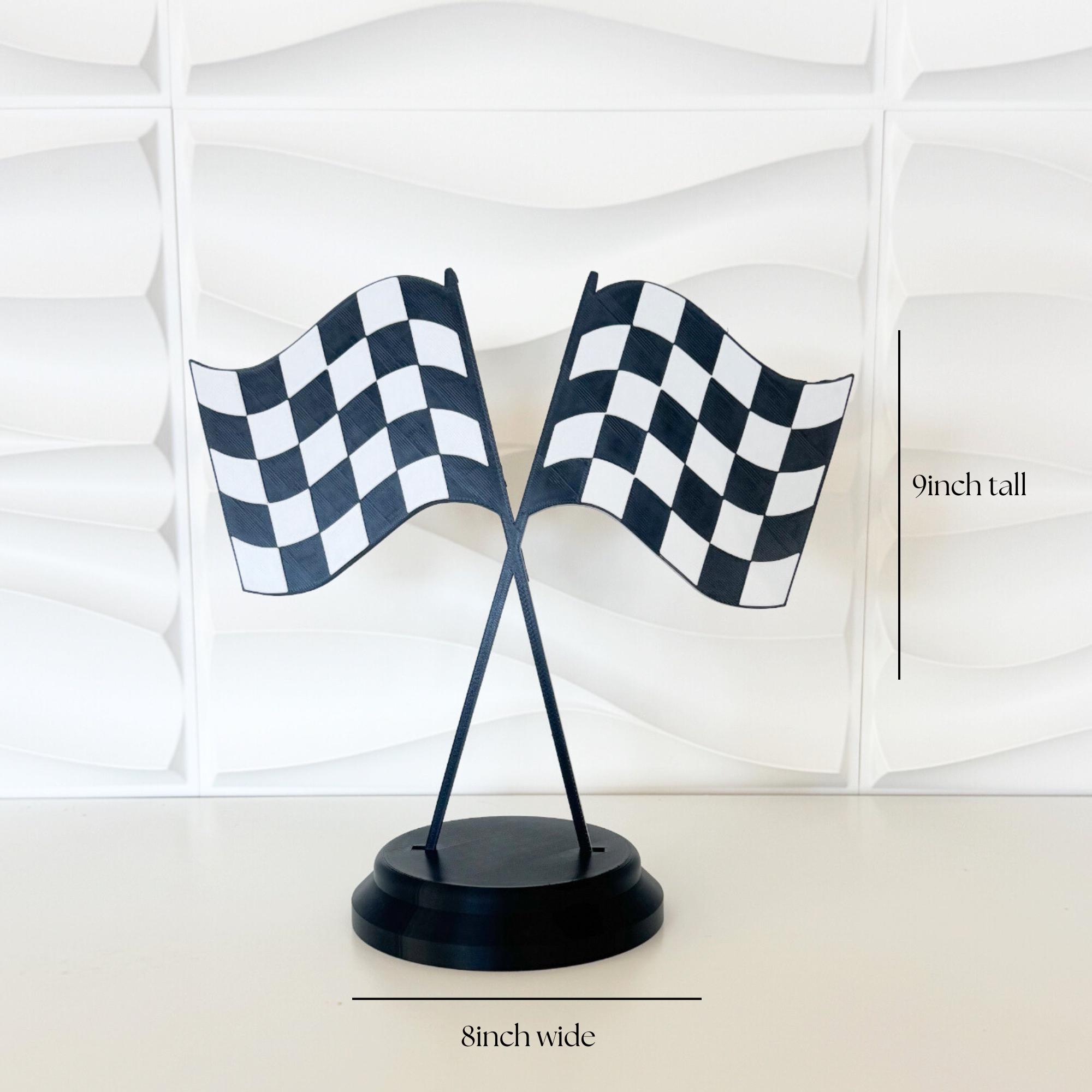 Race Car Flag 3D Centerpiece- Two Fast Birthday - 1st Lap Birthday ...