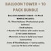 One Sweet Cookie Themed Balloon Set - Balloon Number Tower - One Sweet ...