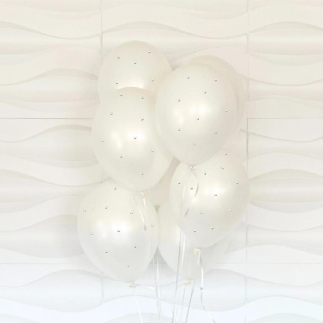 Pearl Balloons - Bridal Shower Balloons - Wedding Balloons - Baby ...