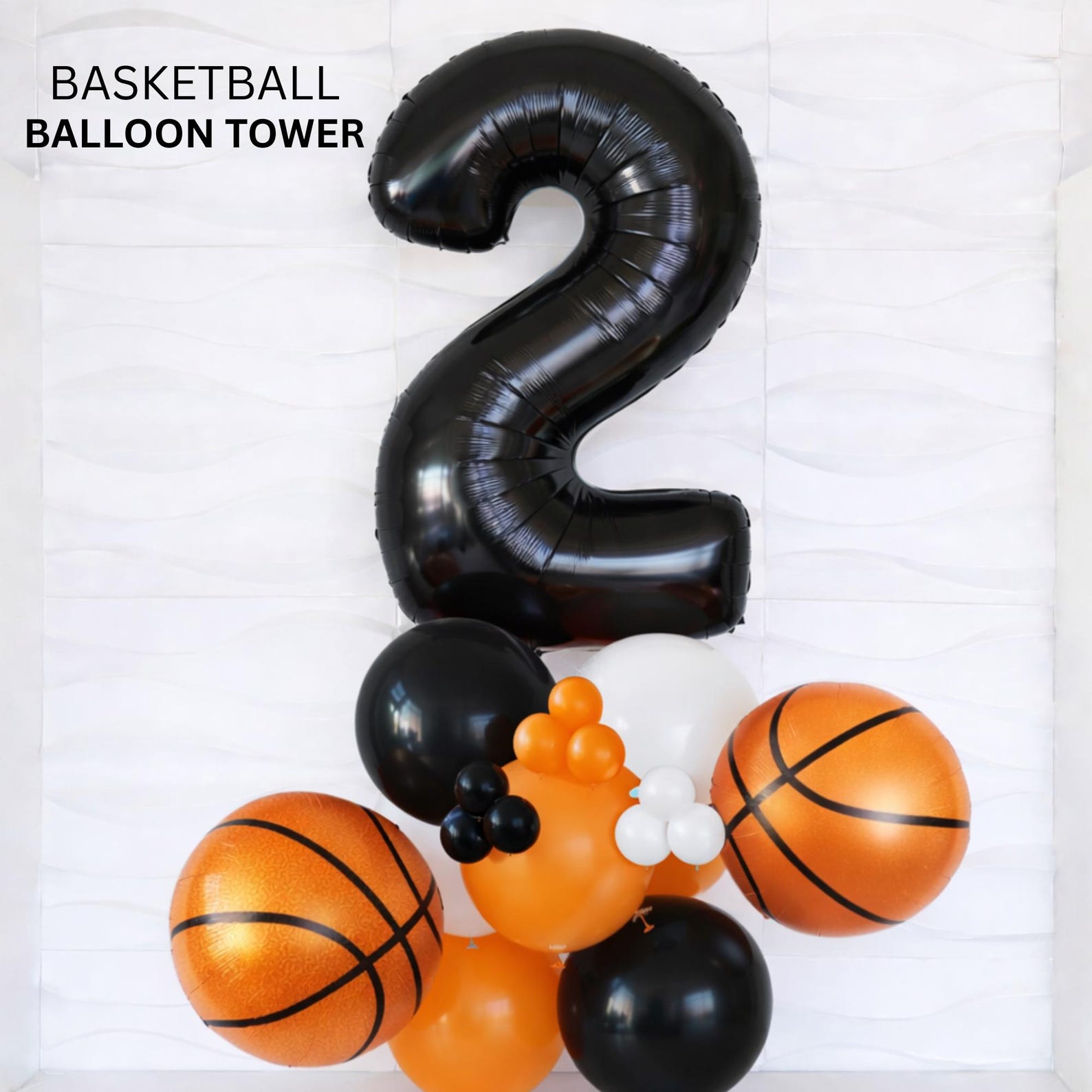 Basketball Balloon Tower - Birthday MVP- Birthday Hoops - Birthday ...
