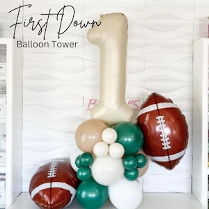 First Down Number Balloon Tower-in My Football Era - Football 1st ...