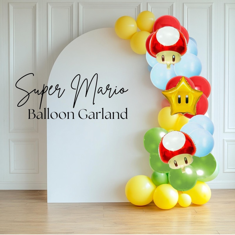 Mario Balloons - Etsy