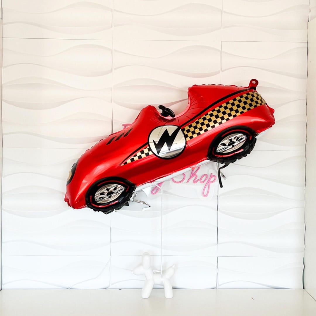 Race Car Red Balloon Two Pack - Two Fast Balloons - Fast One Balloons ...