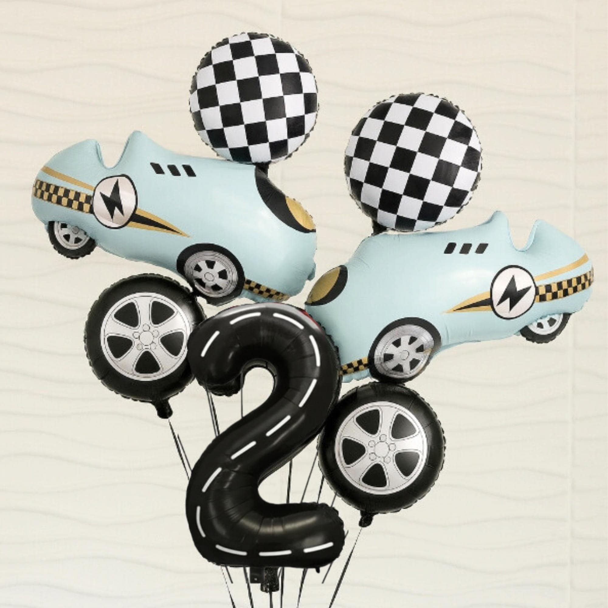 Race Car Theme Balloon Bundle - Two Fast Balloons - 1st Lap Balloons ...