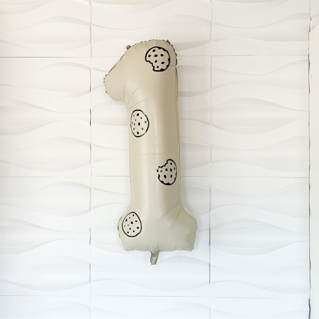 One Sweet Cookie 40" Number One Mylar Balloon With Cookie Decals - One ...