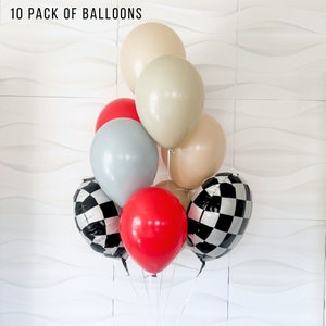 TWO Fast Balloon Tower L TWO Fast Balloons L Race Car Balloons L Race ...
