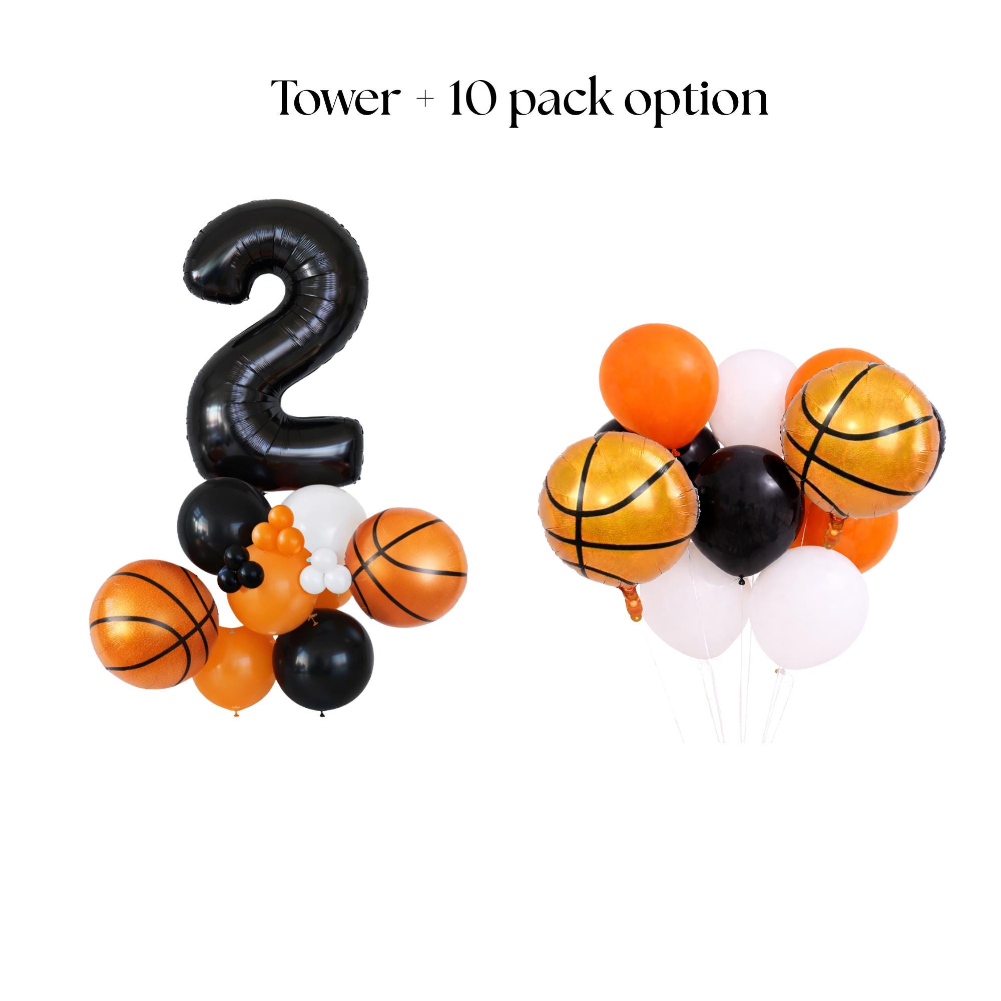 Basketball Balloon Tower - Birthday MVP- Birthday Hoops - Birthday ...