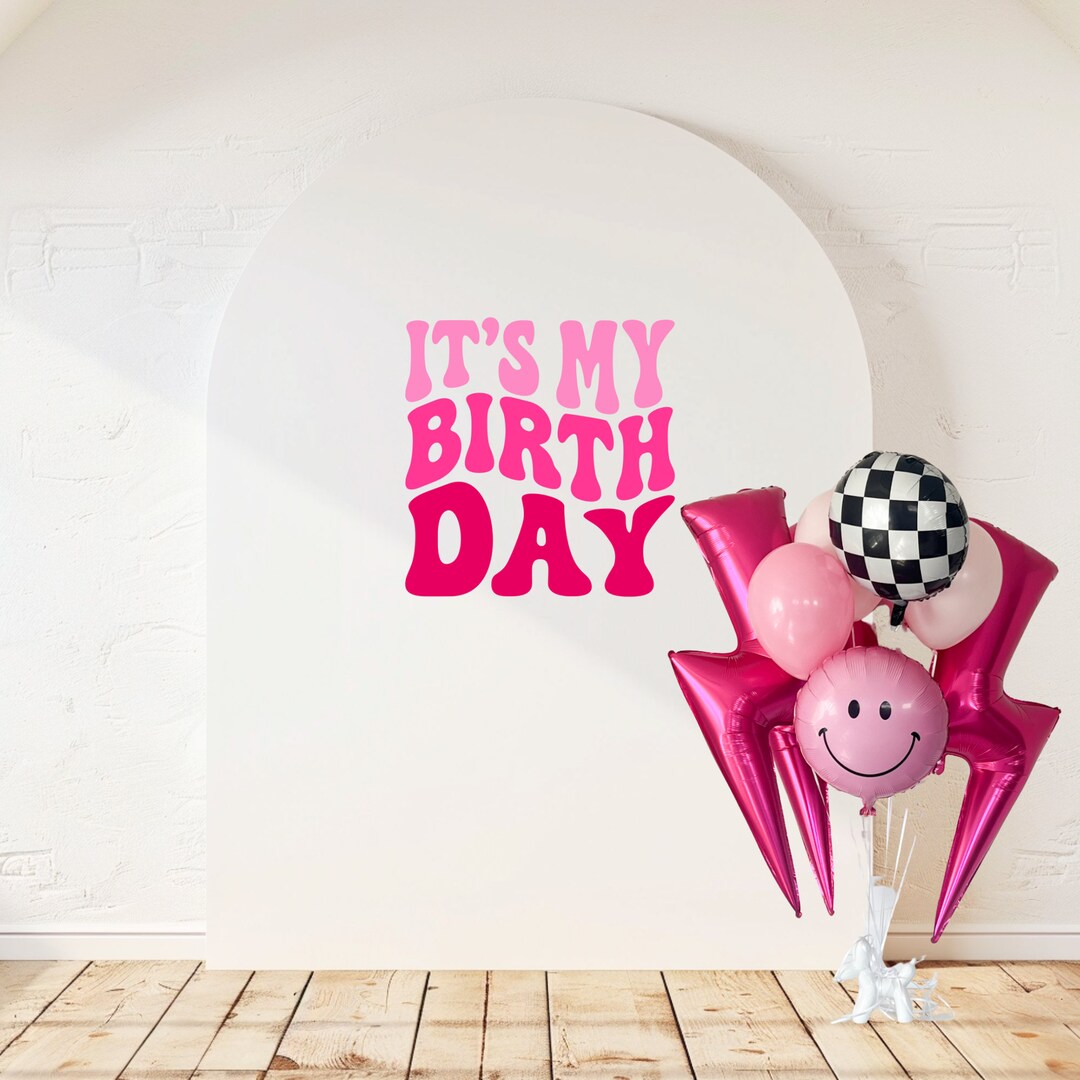It's My Birthday Decal Vinyl Decal Birthday Phrase Birthday Decal Vinyl ...