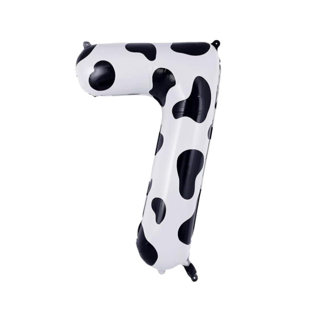 Cow Print 40" Mylar Balloon - Cow Print Number Balloon - Cow Print ...