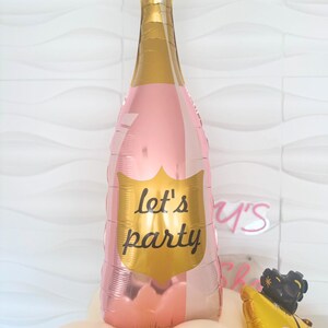 Champaign Bottle Balloon Tower - Martini Party - A Tini Bit Older ...