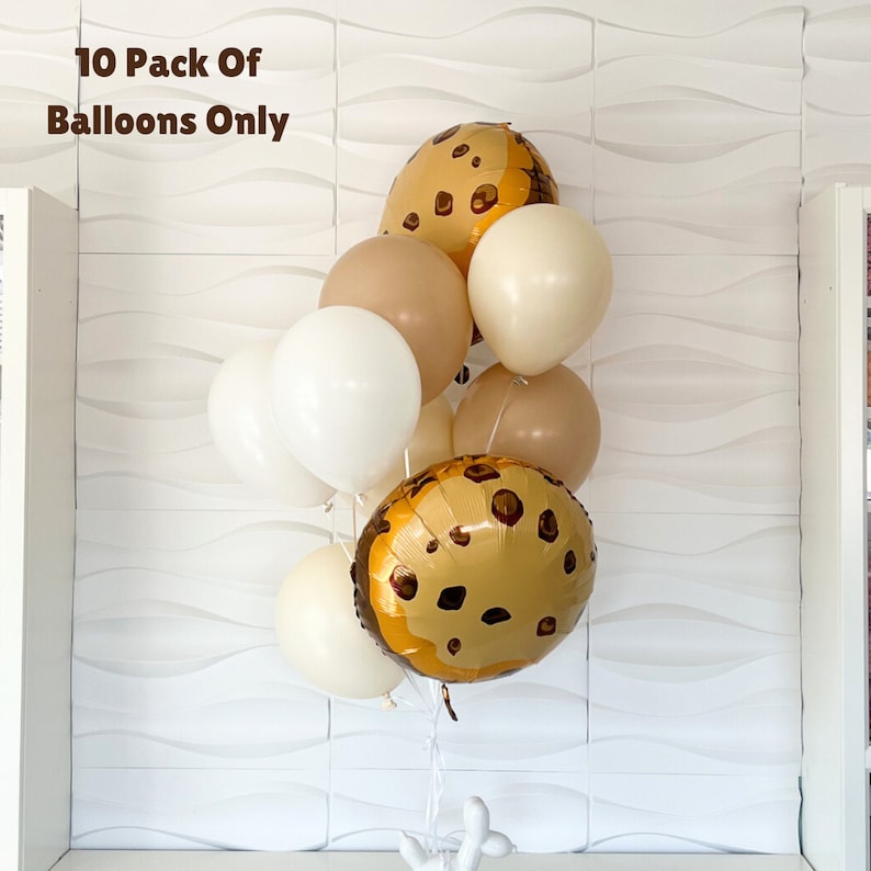 One Sweet Cookie Themed Balloon Set - 10 Pack of Balloons With Number ...