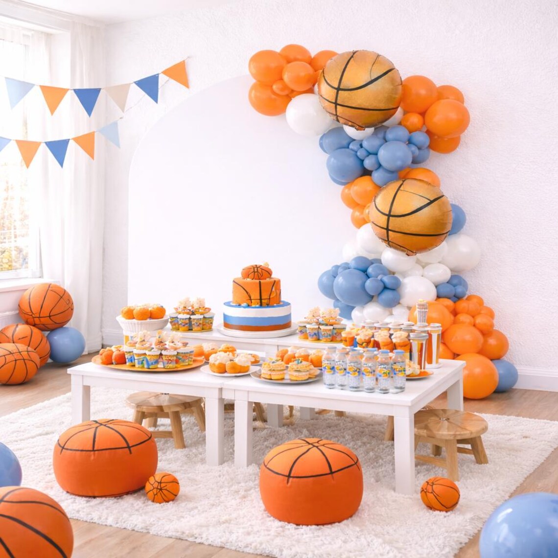 Basketball Balloon Garland - Birthday MVP- Birthday Hoops - Birthday ...