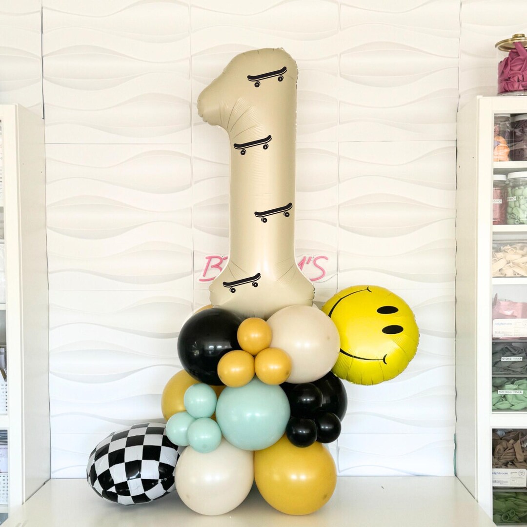 Skateboard Birthday Number Tower - Skateboard Birthday - Skateboard ...