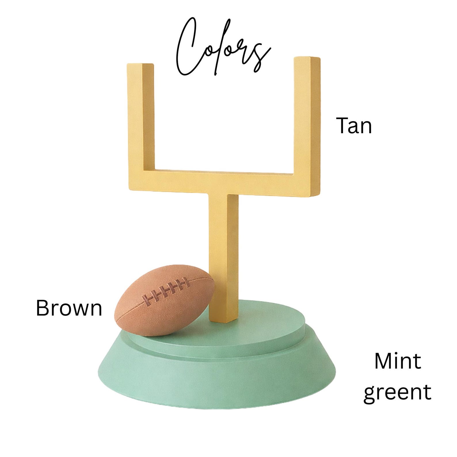 First Down Football Centerpiece 3D Print - First Down Birthday ...
