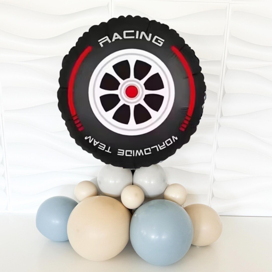 Race Car Birthday Centerpiece-first Lap Balloons -second Lap Around the ...