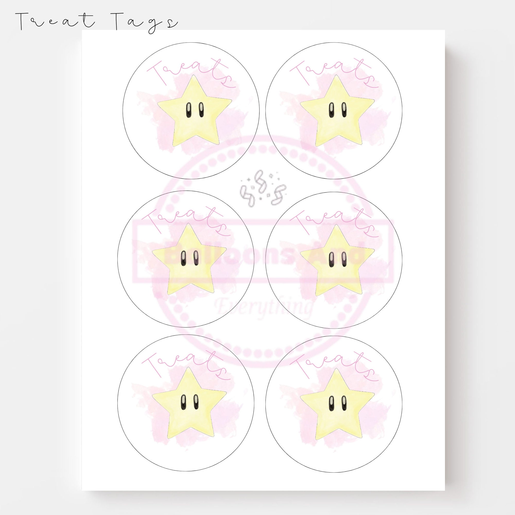 Princess Peach Treat Label L Princess Peach Birthday L Princess Peach ...