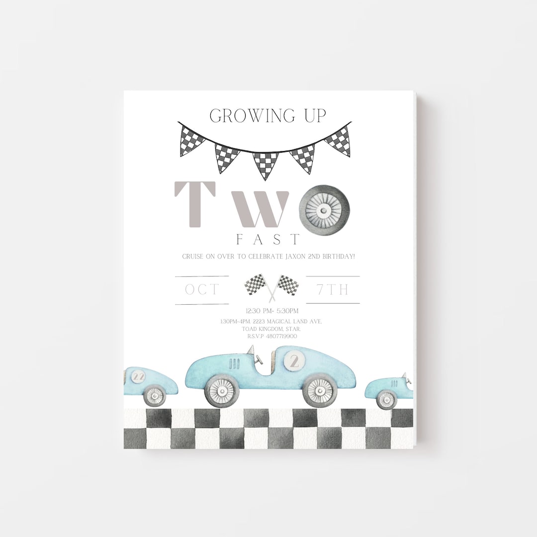 Two Fast Invitation Download L Two Fast Two Curious Invitation L Two ...