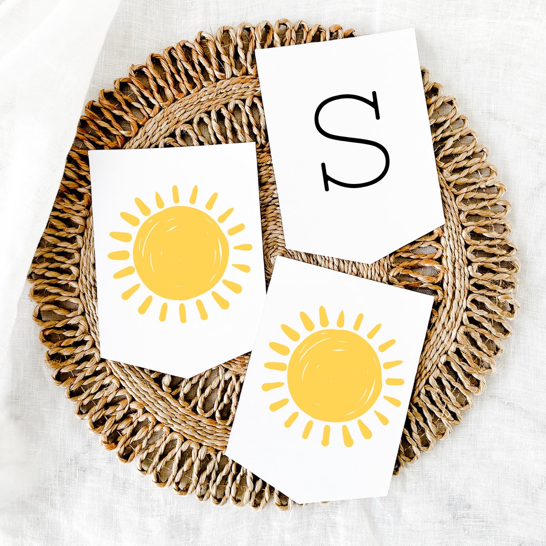 Here Comes the Sun Banner Digital Download, Sunshine Baby Shower Party ...
