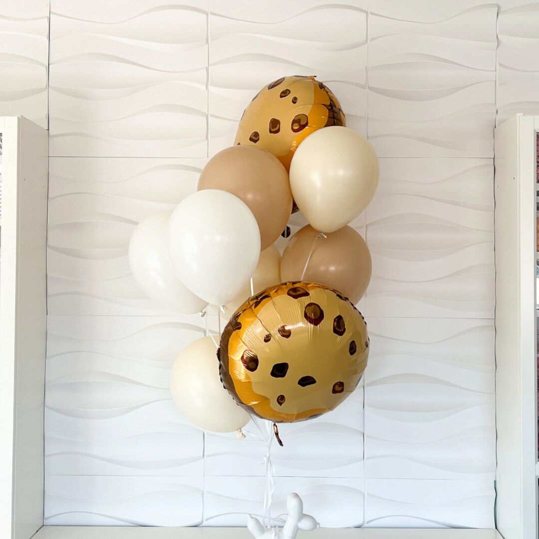 One Sweet Cookie Themed Balloon Set - 10 Pack of Balloons With Number ...