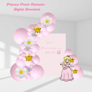 Princess Peach Cut Out L Princess Peach L Princess Peach Birthday L ...