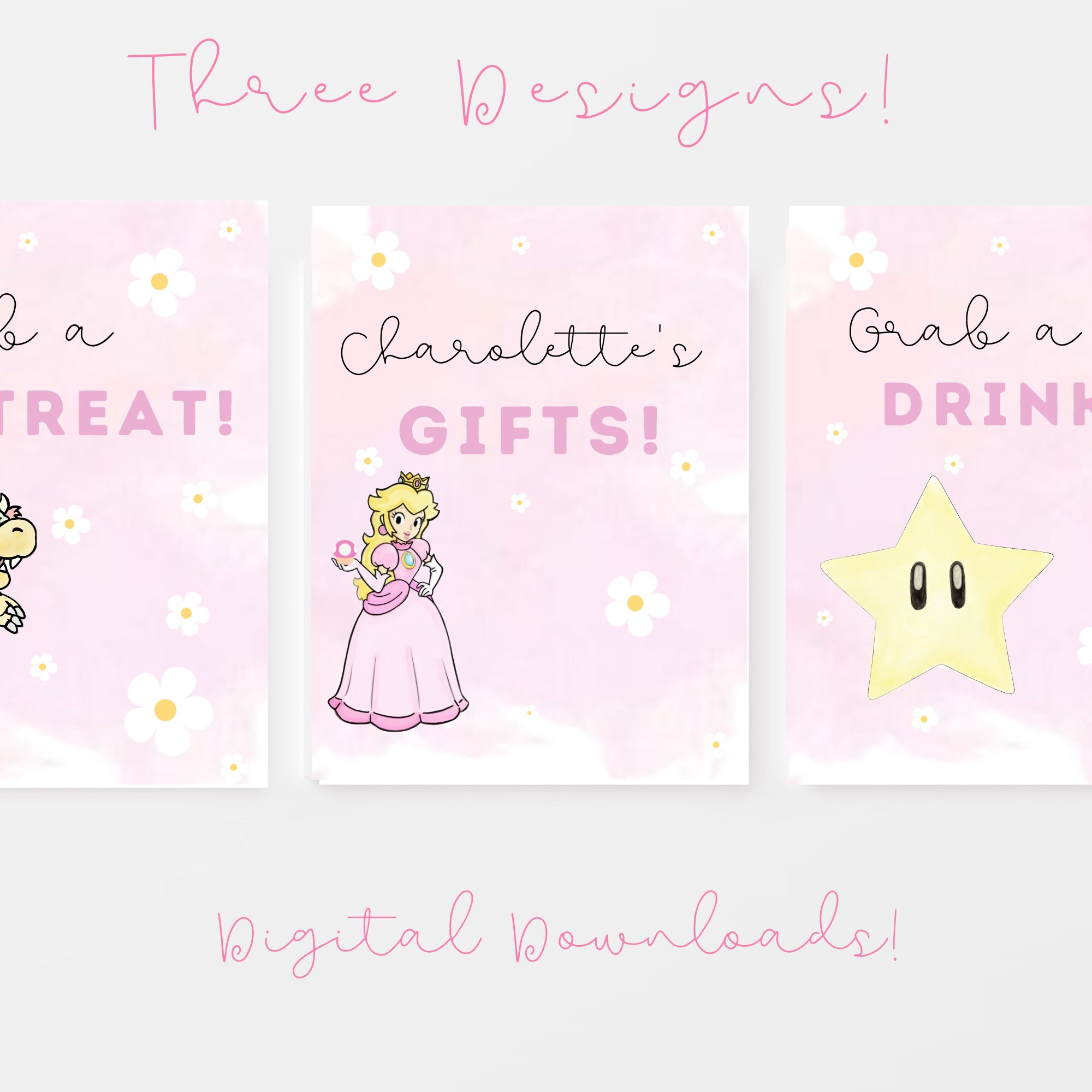 Princess Peach Digital Download Bundle Pack L Princess Peach Party ...