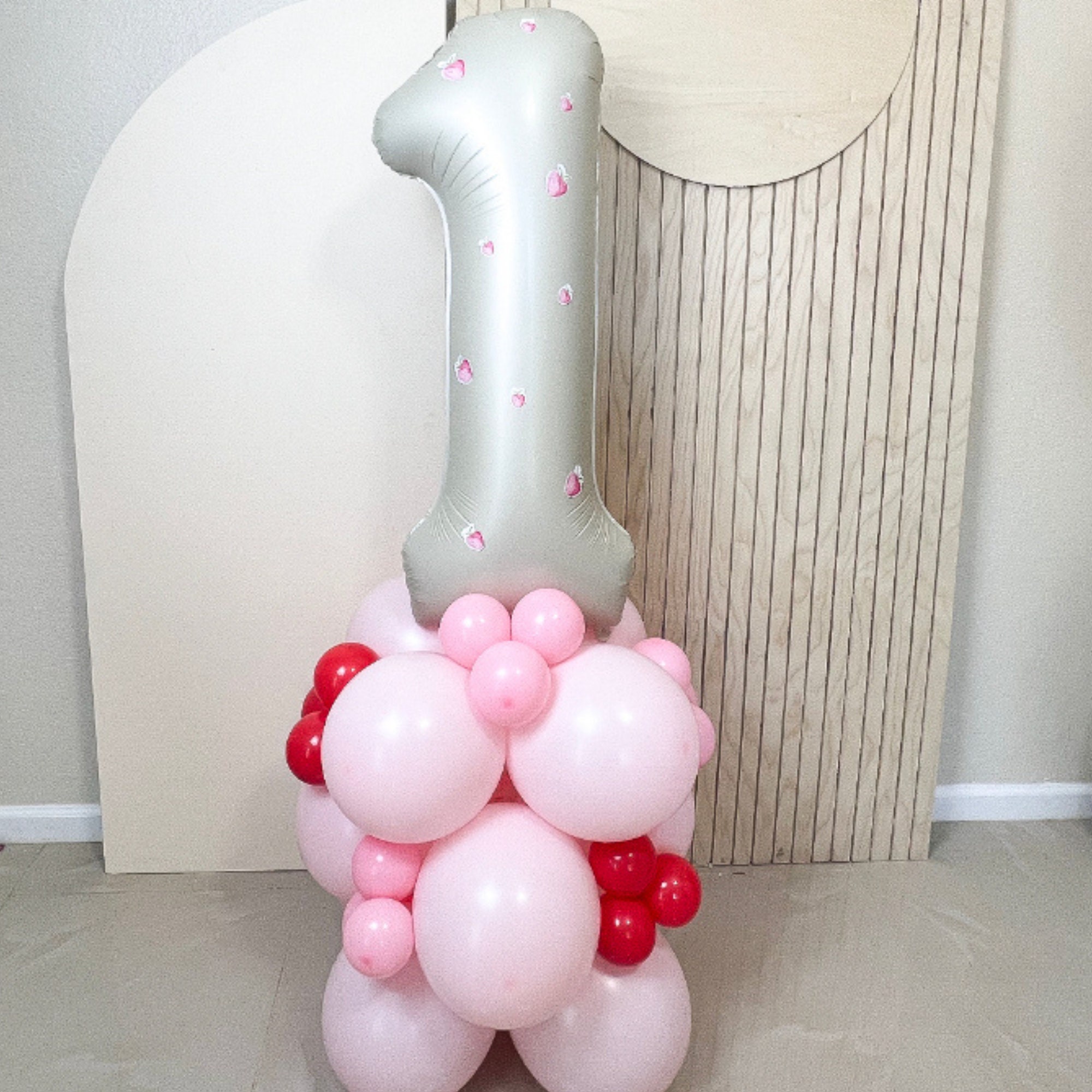 Berry First Balloon Number Tower Berry Frist Birthday - Etsy