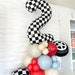 TWO Fast Balloon Tower L TWO Fast Balloons L Race Car Balloons L Race ...