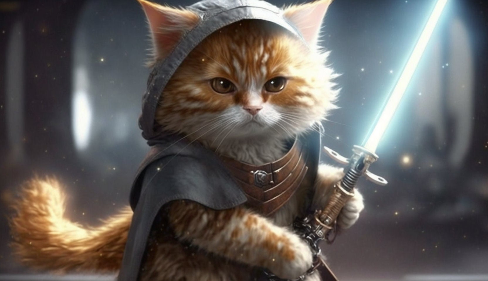 Star Wars Inspired Cats, Desktop Background 5 Pack. PC Wallpapers, Sci ...