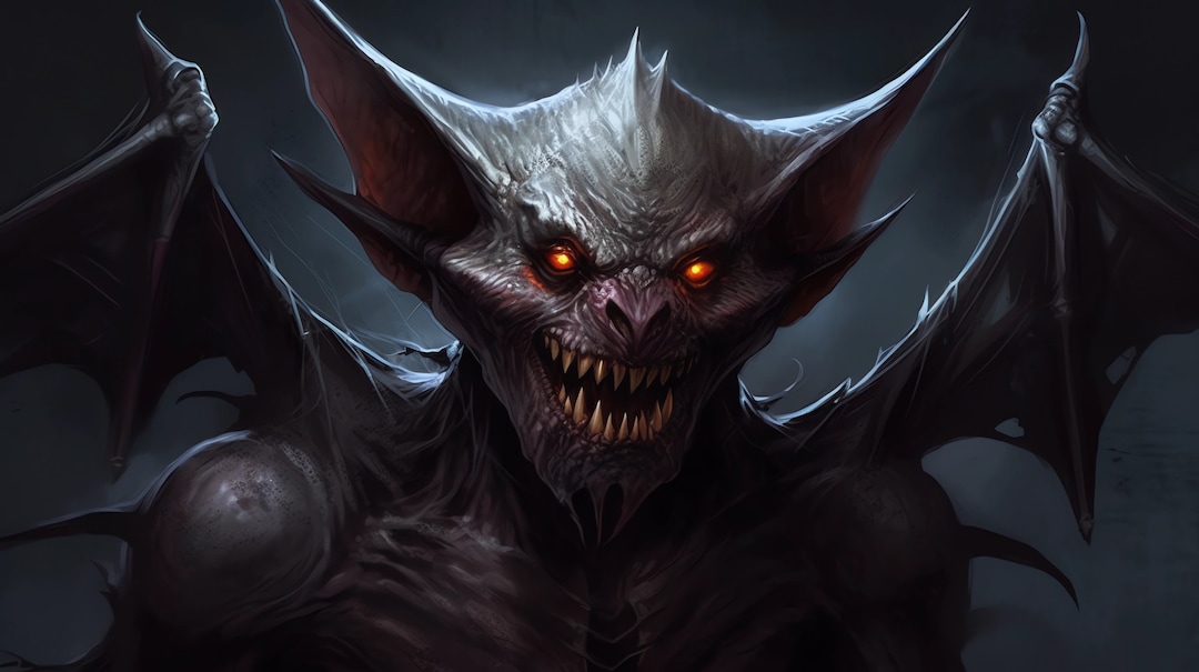 Gothic Bat Desktop Wallpaper Desktop Background Bat Monster Fantasy - Etsy