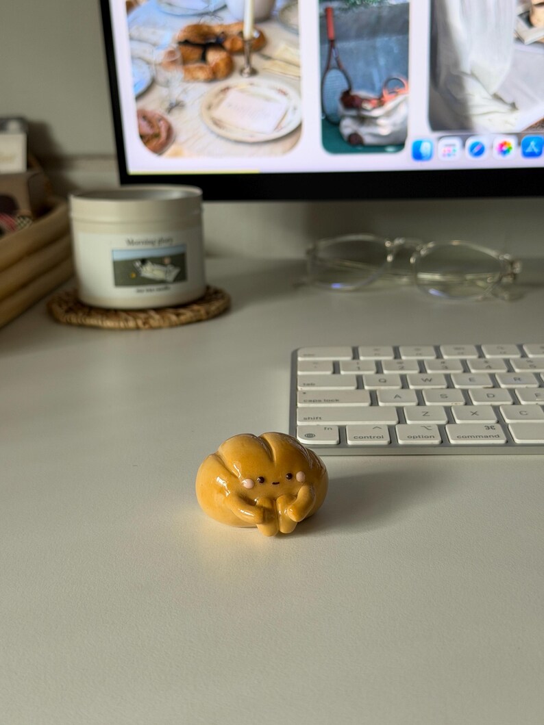 Bread Desk Buddy - Handmade Polymer Clay Desk Friend Office Decor - Etsy