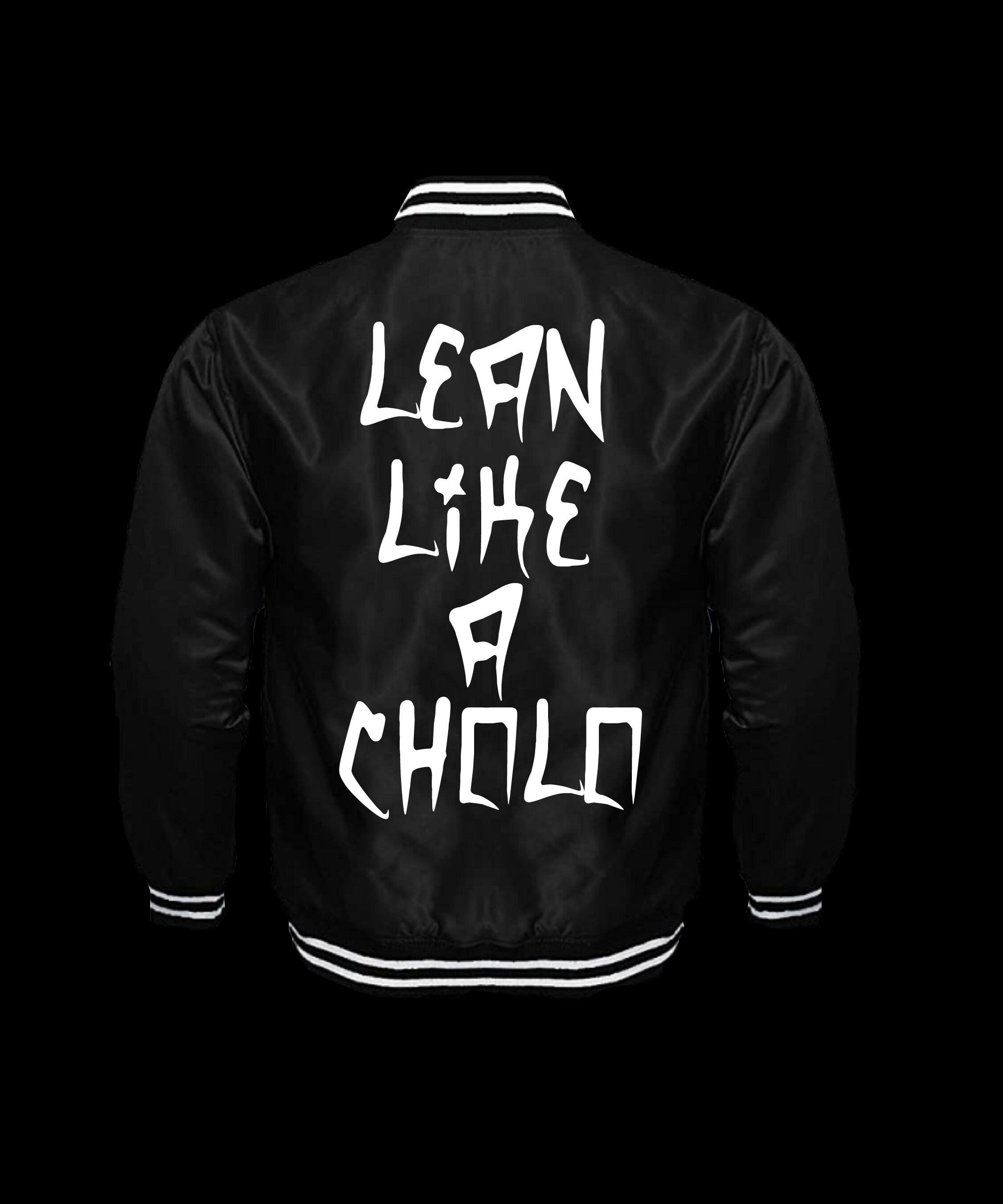Lean Like a Cholo Unisex Satin Baseball Jacket Striped Trim or T Shirt ...