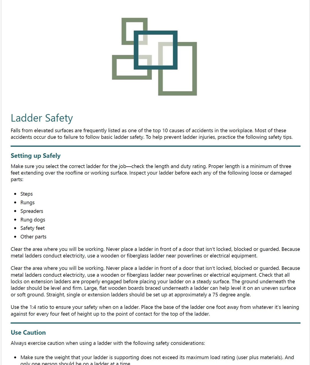 Ladder Safety Form Safety Template Form Ladder Safety Rules Osha Ladder ...