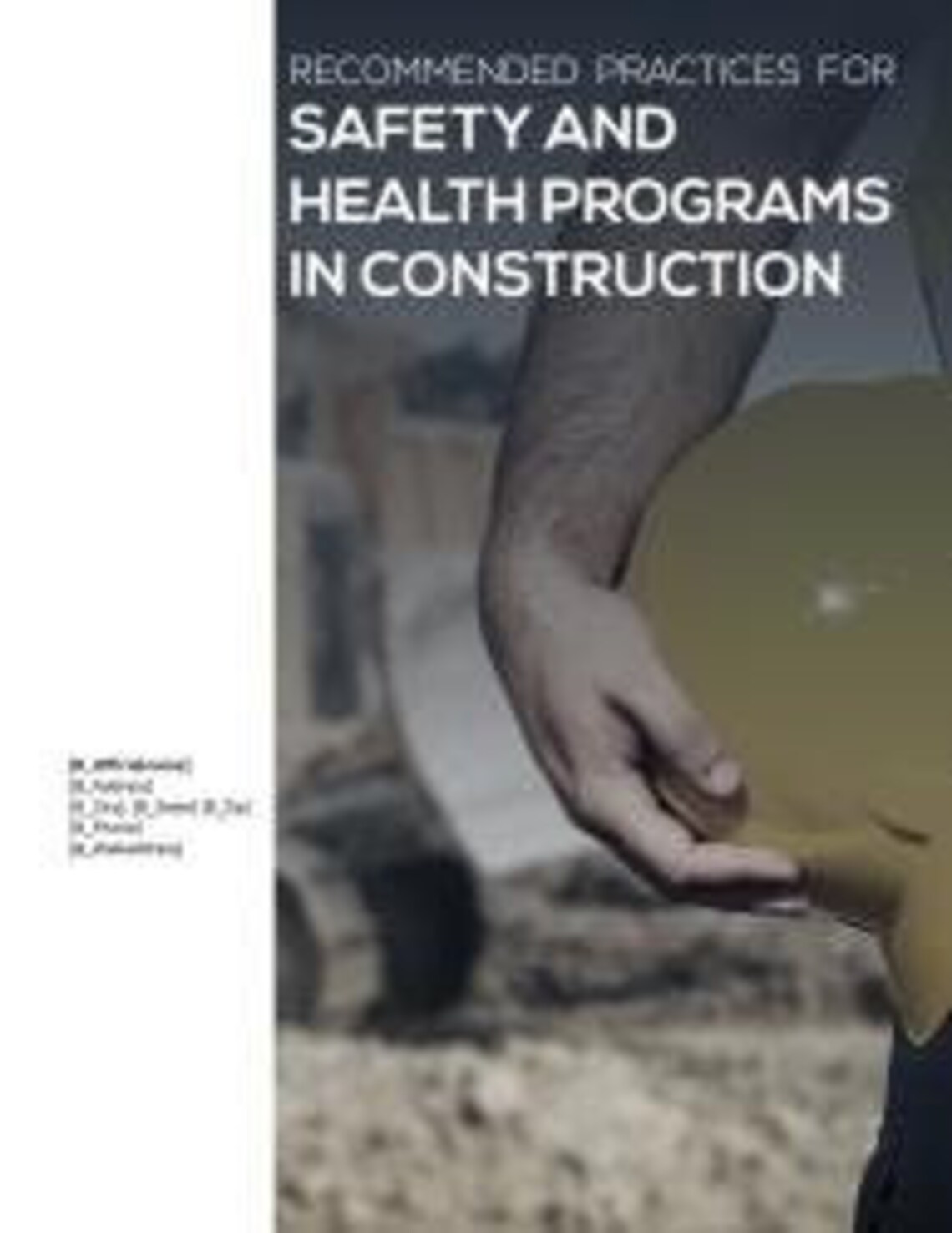 Construction Safety Program Site Safety Program Target on Safety Forms ...