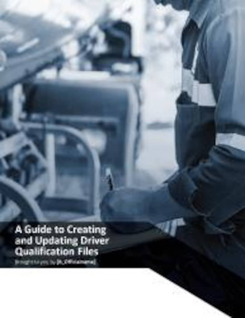 Driver Qualification Form Deriver Checklist Fmcsa Tracking Form Safety ...