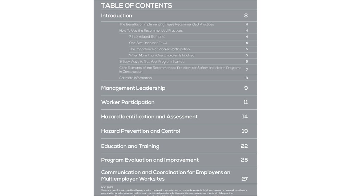 Construction Safety Program Site Safety Program Target on Safety Forms ...